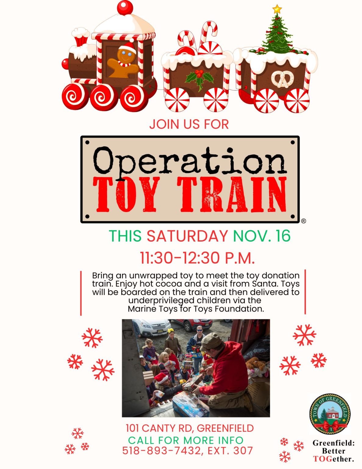Bring a Toy to Meet Operation Toy Train & Visit Santa - Town of Greenfield